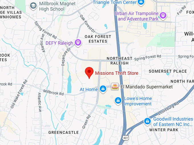16. missions thrift store map