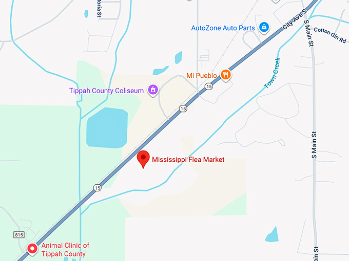 16. mississippi flea market map