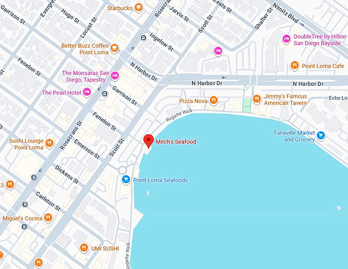 16. mitch's seafood map