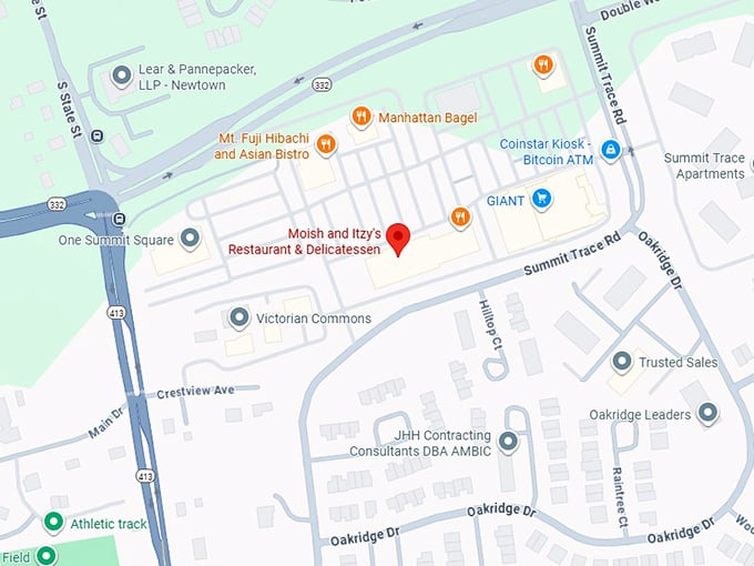 16. moish and itzy&rsquo;s restaurant & delicatessen map