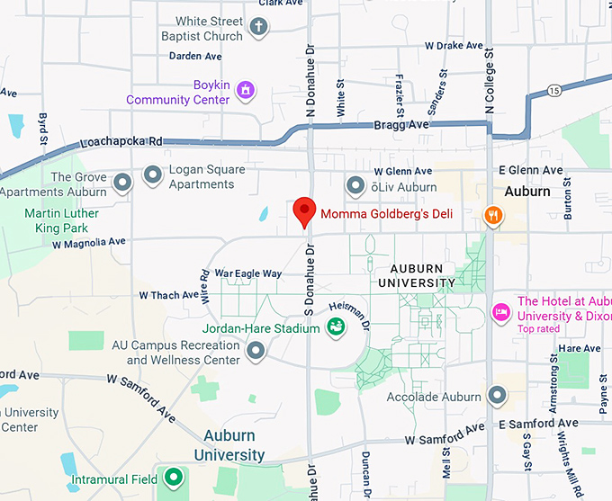 16. momma goldberg's deli map