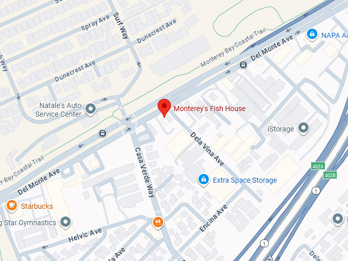 16. monterey's fish house map