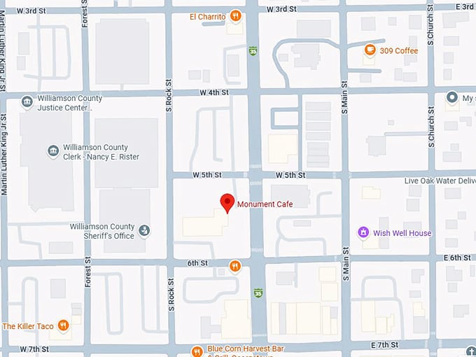 16. monument cafe map