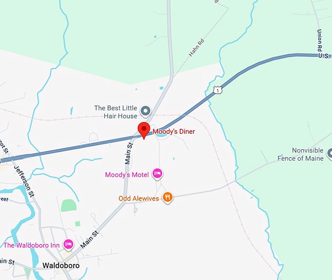16. moody's diner map
