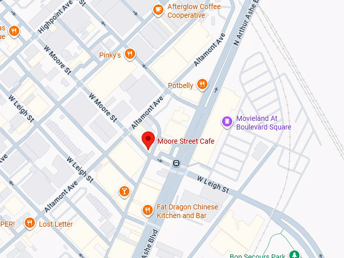 16. moore street cafe map