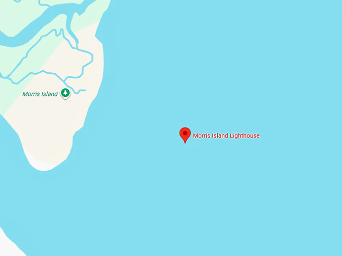 16. morris island lighthouse map