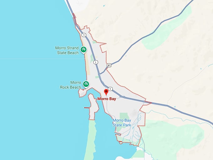 16. morro bay, ca map