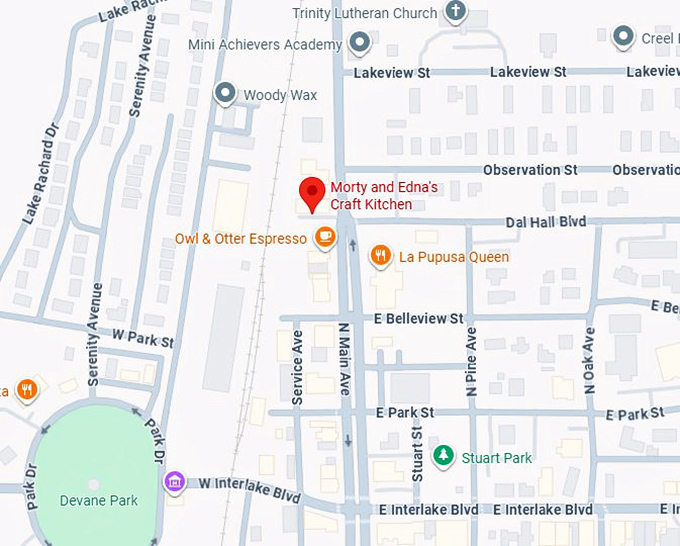 16. morty and edna&rsquo;s craft kitchen map