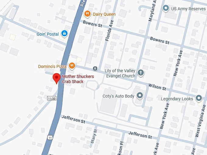 16. mother shuckers crab shack map