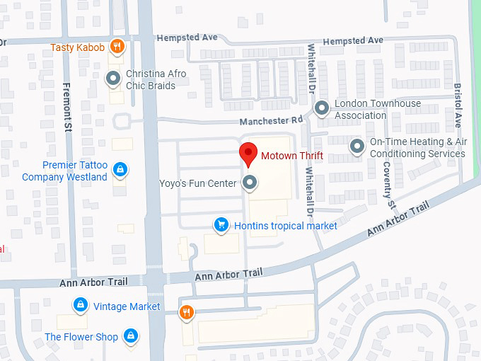 16. motown thrift map