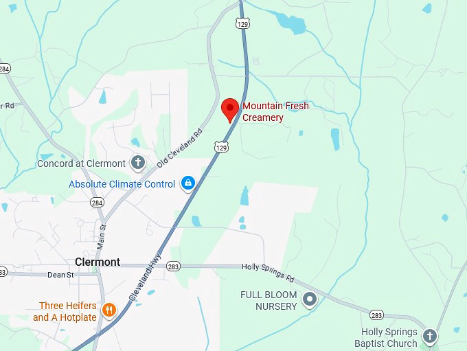 16. mountain fresh creamery map
