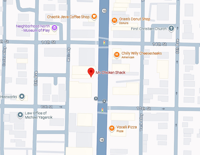 16. ms chicken shack map