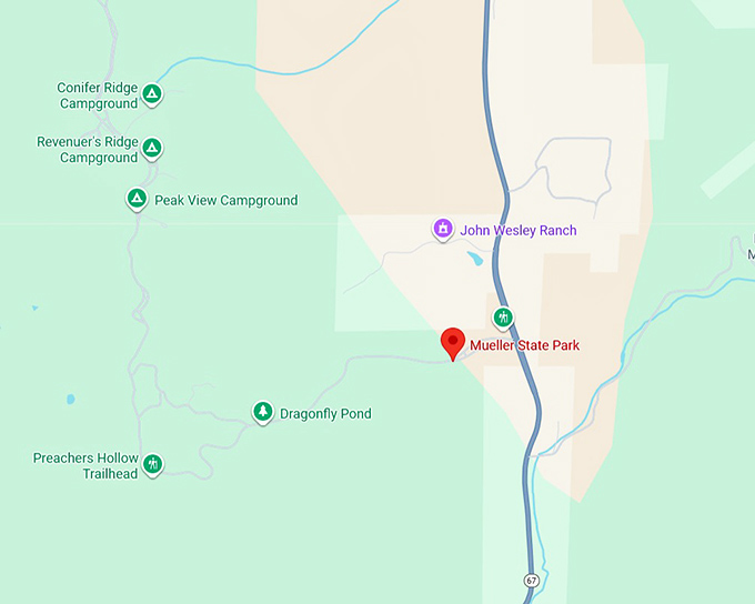 16. mueller state park map
