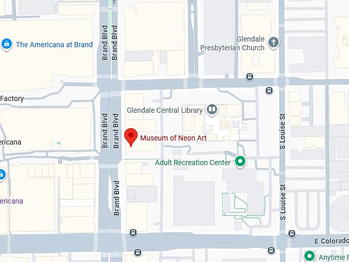 16. museum of neon art map