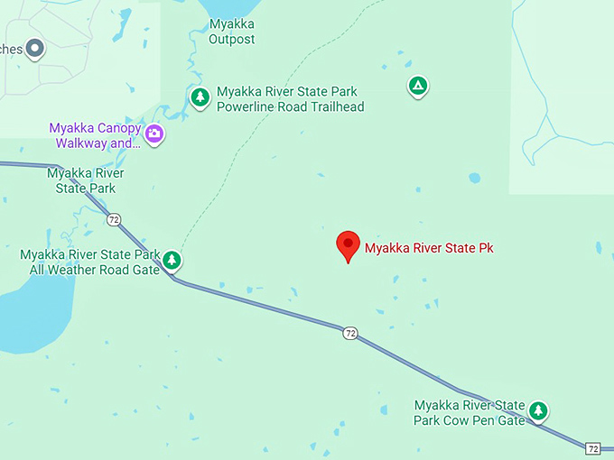 16. myakka river state park map