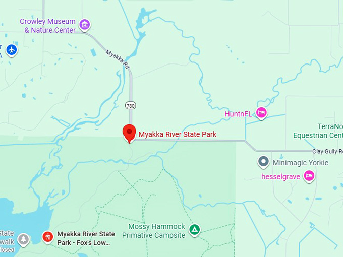 16. myakka river state park map