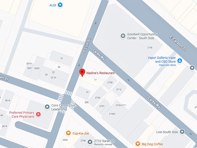 16. nadine's restaurant map