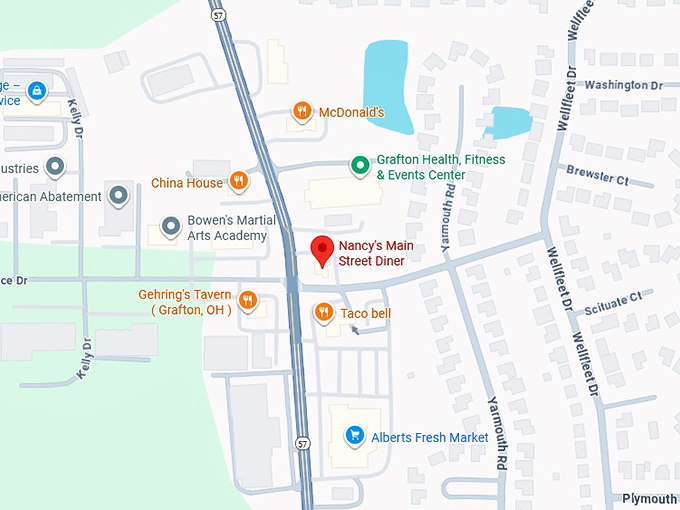 16. nancy's main street diner map