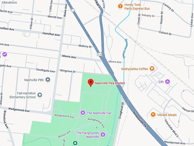 16. nashville flea market map