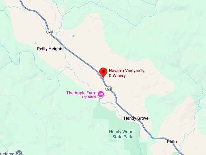 16. navarro vineyards & winery map
