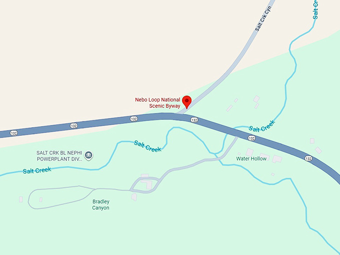 16. nebo loop national scenic byway map