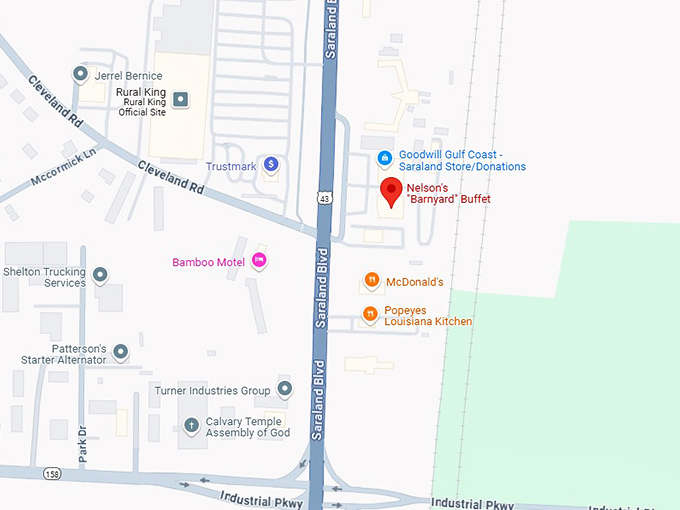 16. nelson's barnyard buffet map