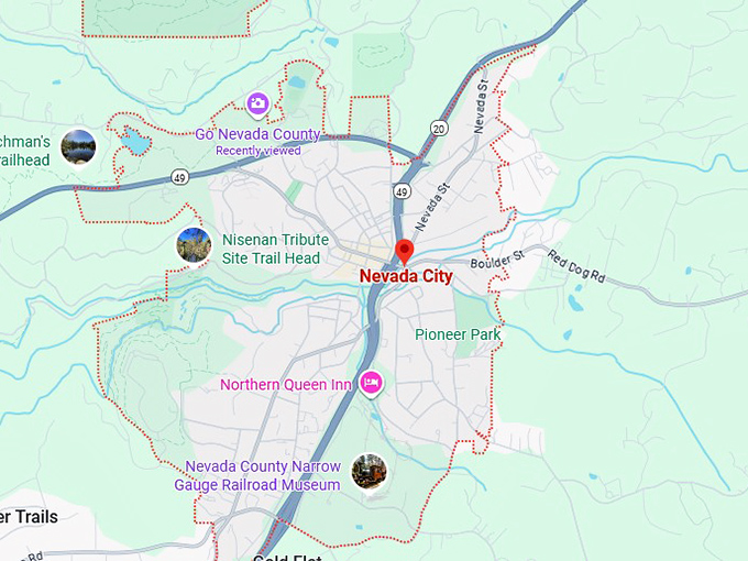 16. nevada city map