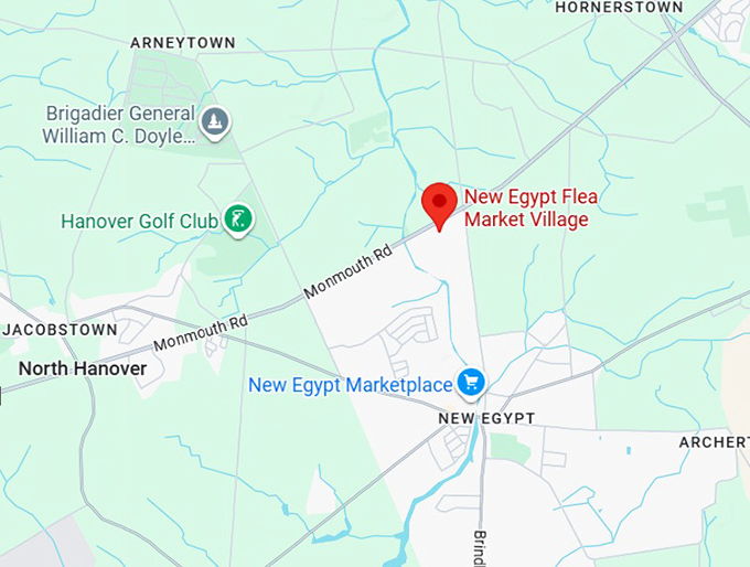 16. new egypt flea market village map