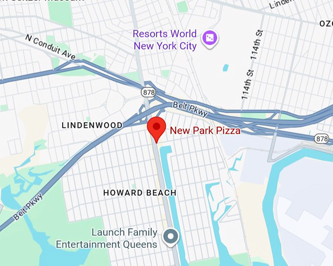16. new park pizza map