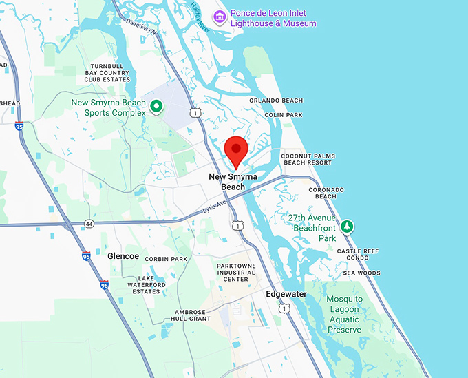 16. new smyrna beach map