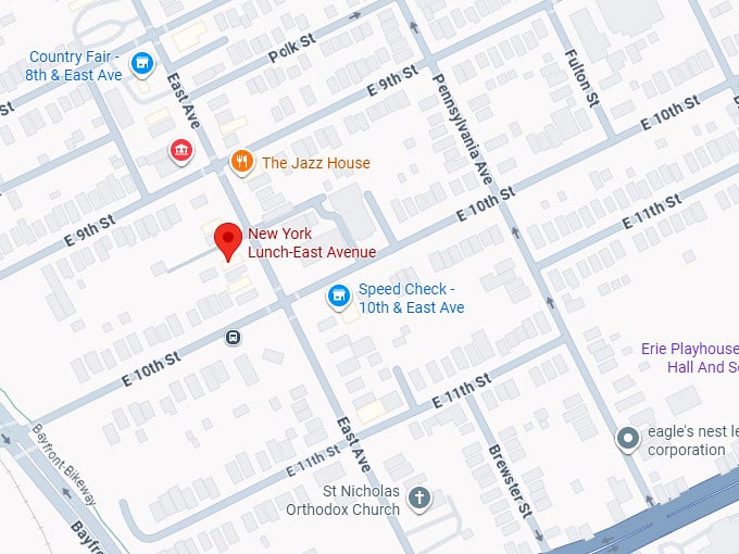 16. new york lunch east avenue map