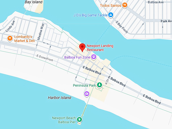 16. newport landing restaurant map