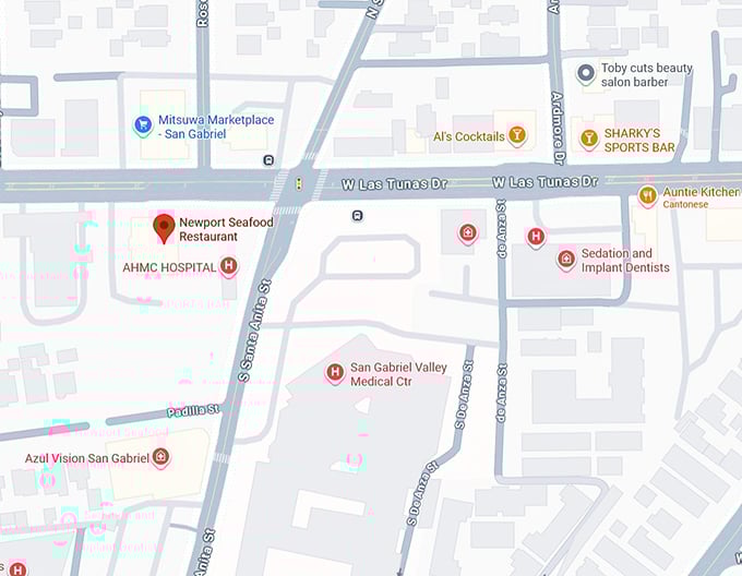 16. newport seafood restaurant map