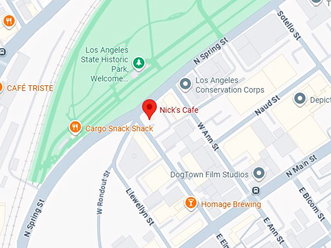 16. nick’s café map