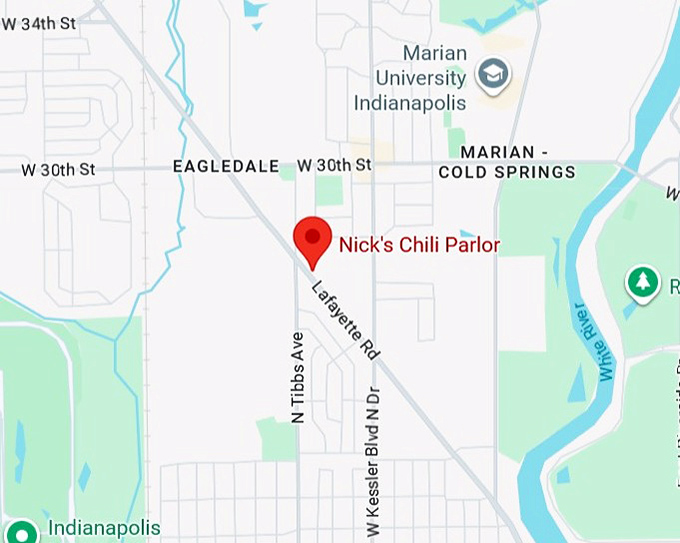 16. nick's chili parlor map