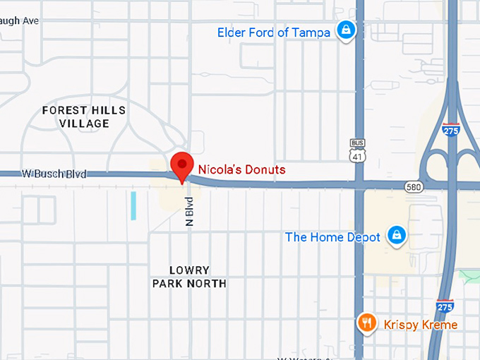 16. nicola's donuts map