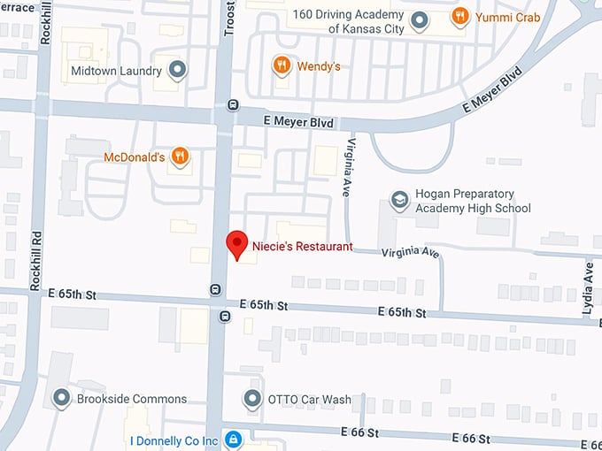 16. niecie's restaurant map