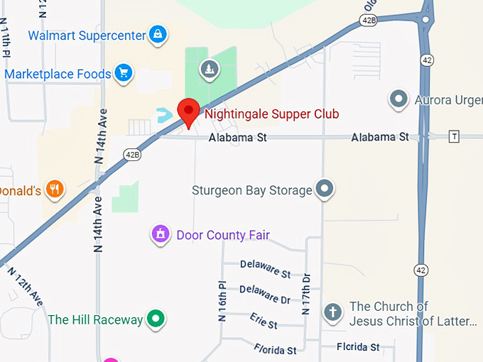 16. nightingale supper club map