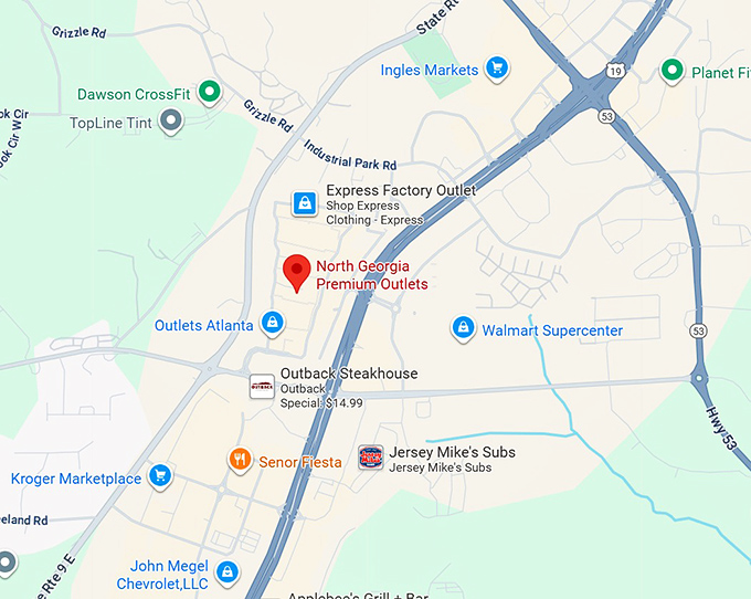 16. north georgia premium outlets map