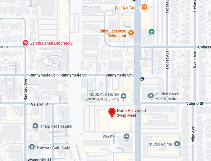 16. north hollywood swap meet map