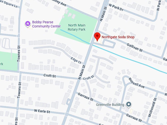 16. northgate soda shop map