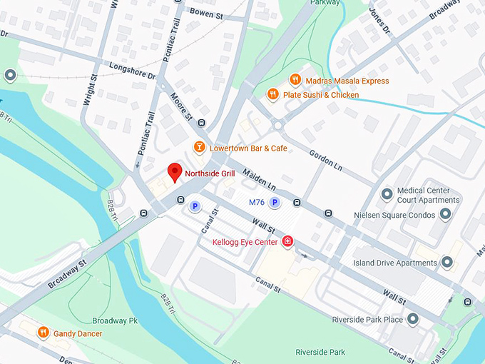 16. northside grill map