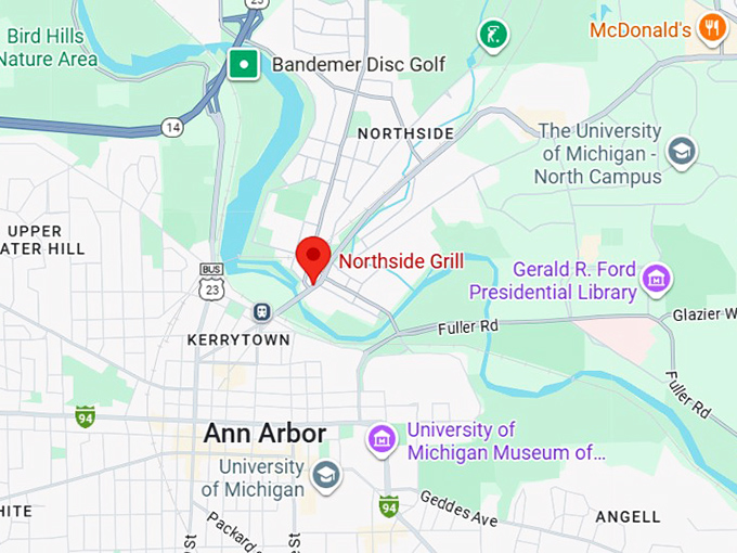 16. northside grill map