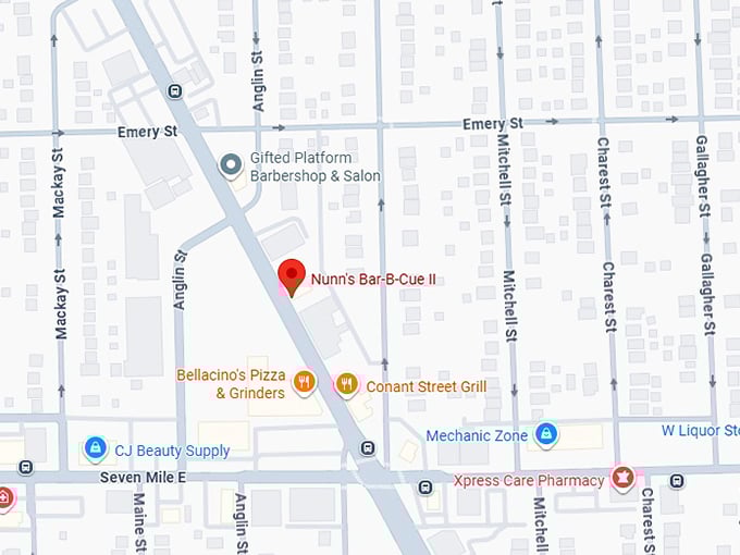 16. nunn's bar b cue ii map