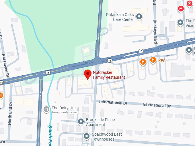 16. nutcracker family restaurant map