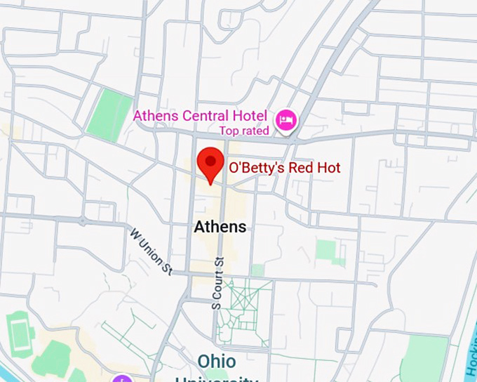 16. o&rsquo;betty&rsquo;s red hot map