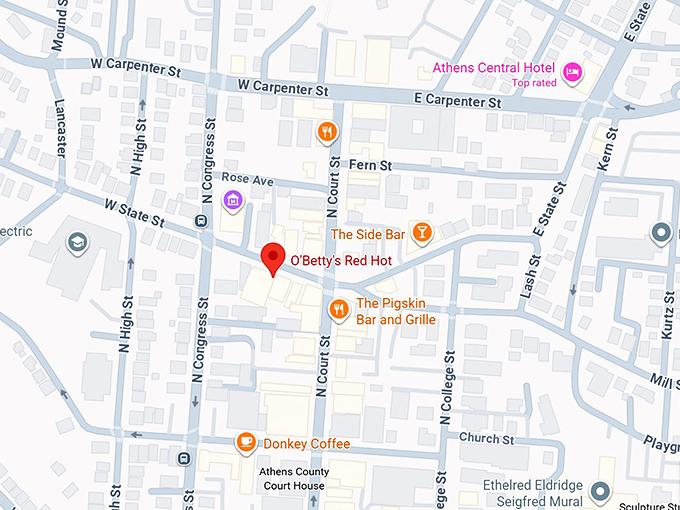 16. o'betty's red hot map