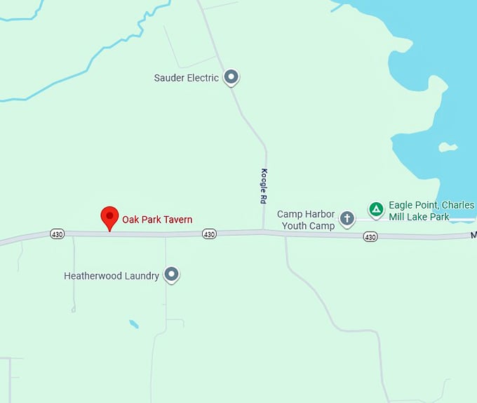 16. oak park tavern map