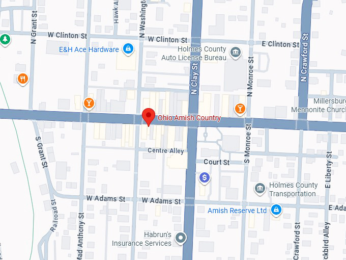 16. ohio amish country map
