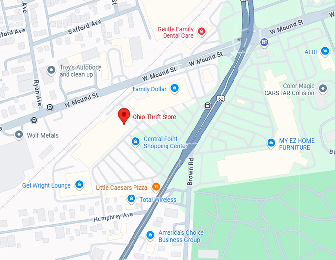16. ohio thrift store map